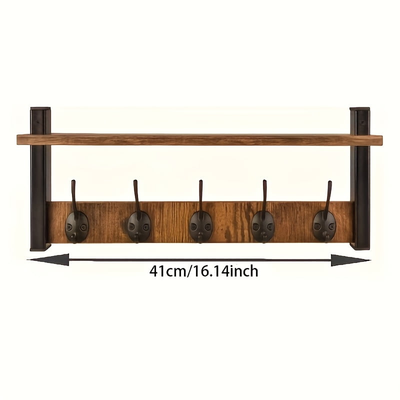 Click here for Qjuhung Wall-Mounted Coat Rack With Shelf Contempo... prices