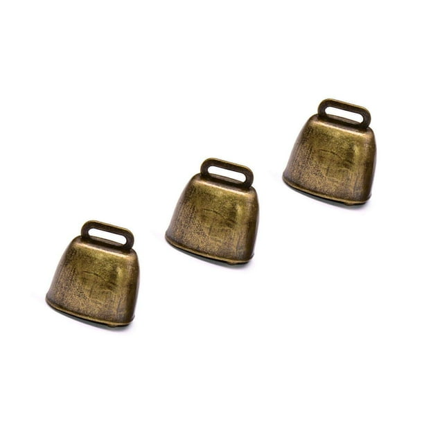 3x Retro Grazing Bell Small Cowbell Loud Loud Bronze Bell Bells for Cow ...