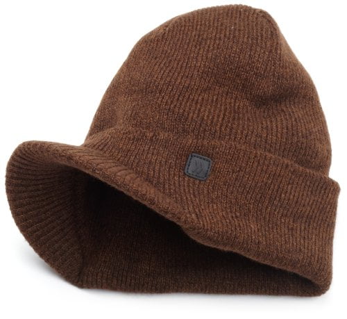 isotoner Men's Acrylic Solid Billed Hat, Chocolate, One Size - Walmart.com