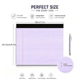 1 Pcs Wide Legal Pad, Legal Pads College Ruled Notepad Micro Perforated ...