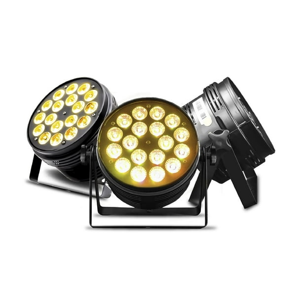 Luces Lite Tek Amber 18x10 18 Leds 10 W Case C 6pzas Rgb+ámbar LITE TEK ...