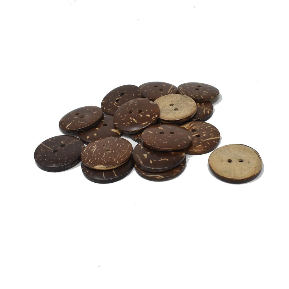 Natural Coconut Buttons, Brown, 1-Inch - Walmart.com