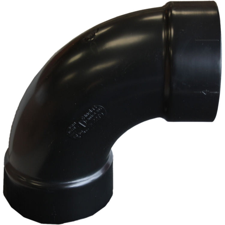 4 Inch ABS Long Sweep 90 Degree Elbow, ABS Construction - Walmart.com ...