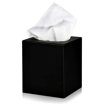 "Essentra Home Matte Black Tissue Box Cover, Square Design, Polyresin ...