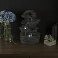 Pure Garden Tabletop Electric Waterfall Fountain, Gray - Walmart.com
