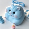 cutesqueeze Handmade Taba Squishy Hamster Toy, Soft Silicone, Blue ...