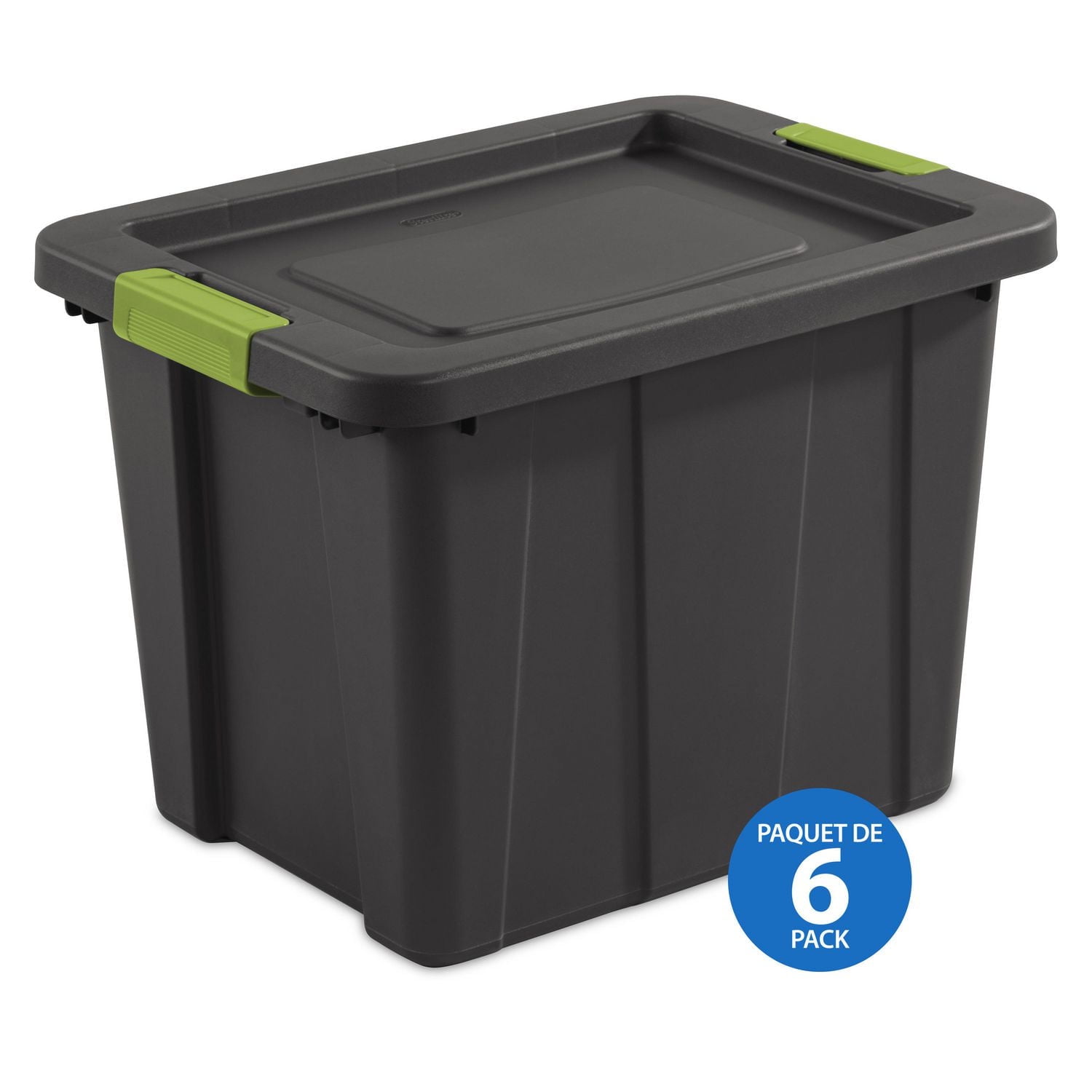 Click here for Sterilite 68l Tuff1 Tote Box- Grey- 6 Pk 23 L X 17... prices