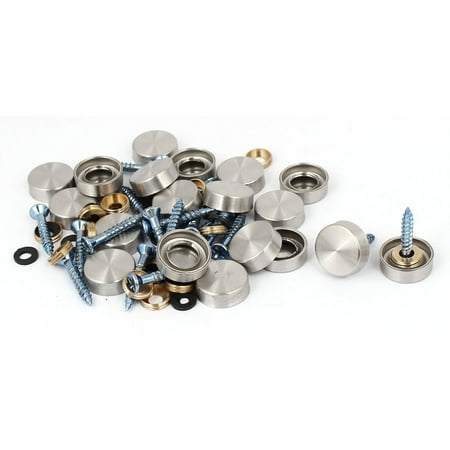 16mmx5.5mm Round Cap 3.5mm Dia Thread Glass Advertising Mirror Screw ...