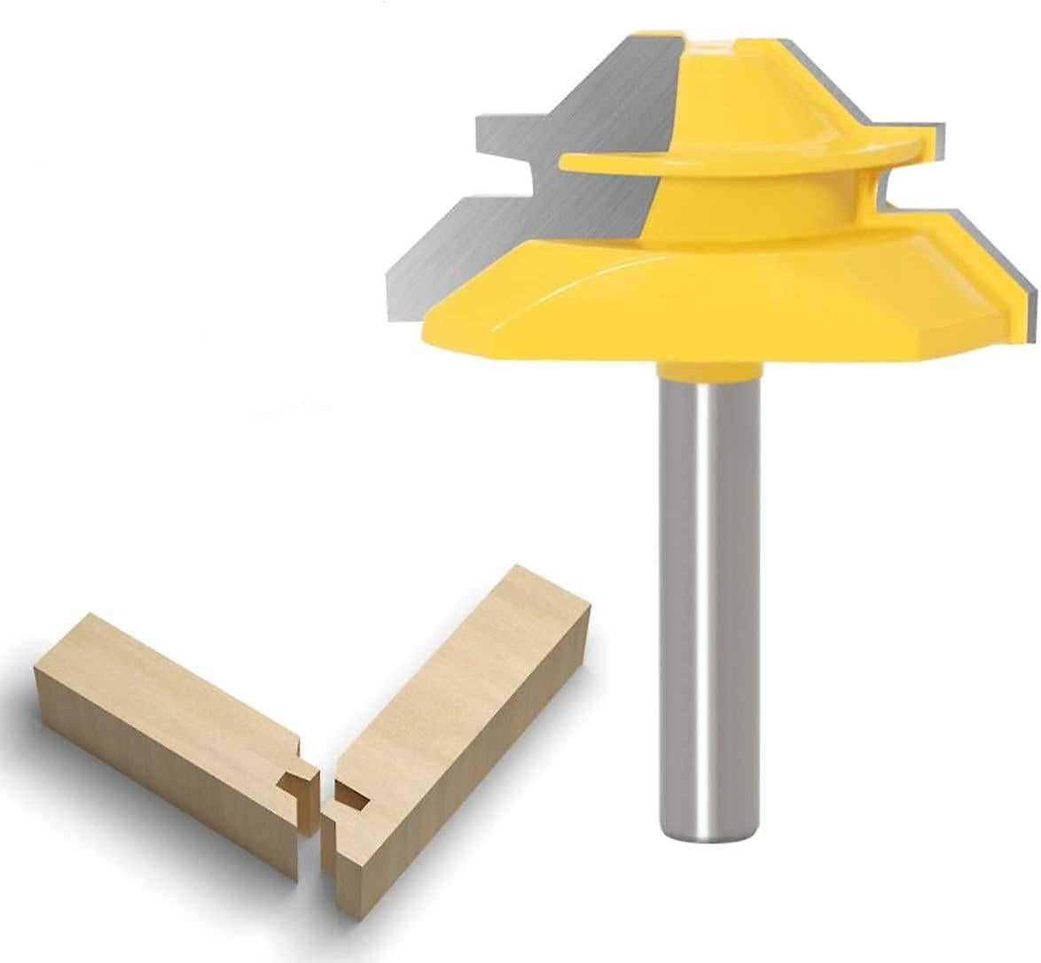 45 Degree Locking Miter Router Bit (8mm Shank), Perfect for Woodworking ...