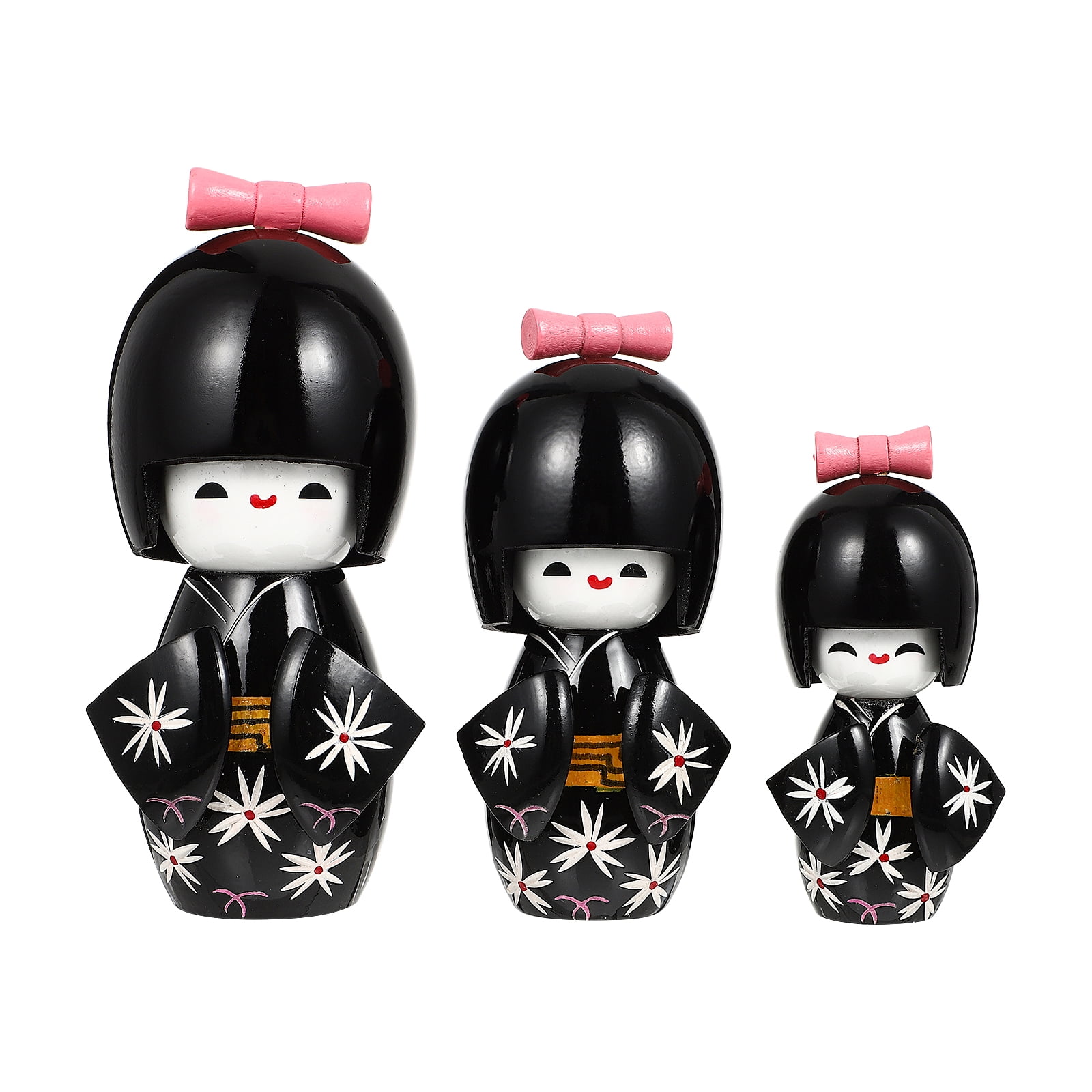 Click here for Amosfun 3pcs Wooden Kimono Doll Figurine Desktop J... prices