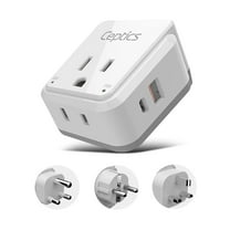 Ceptics South Africa Travel Plug Adapter (Type M) - 3 Pack [Grounded ...