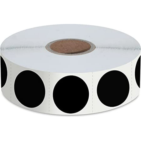 Lepai 1200 PCS Black Round Color Coding Circle Dots Inventory Stickers ...
