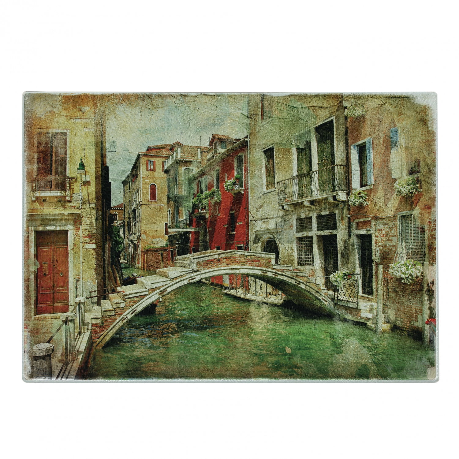 Venice Cutting Board, Vintage Art Painting Style Historic Venetian ...