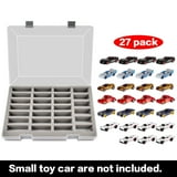 Transparent Toy Cars Storage Case with 4 Sizes of Slots, Portable ...