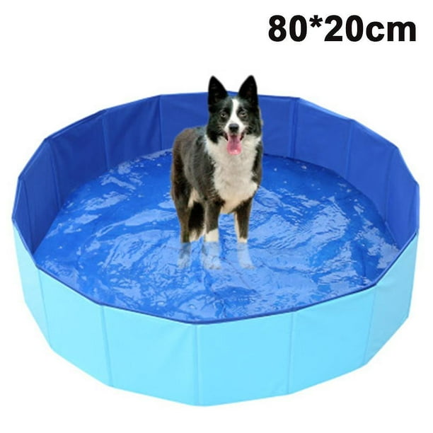 Collapsible Pet Dog Bath Pool, Kiddie Pool Hard Plastic Foldable ...
