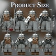8 Pcs Medieval Dwarf Soldiers Action Figures Building Blocks Toys Set ...