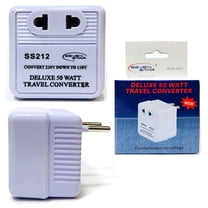 Deluxe Travel Converter, 50W 220V to 110V Step Down Voltage Charger ...