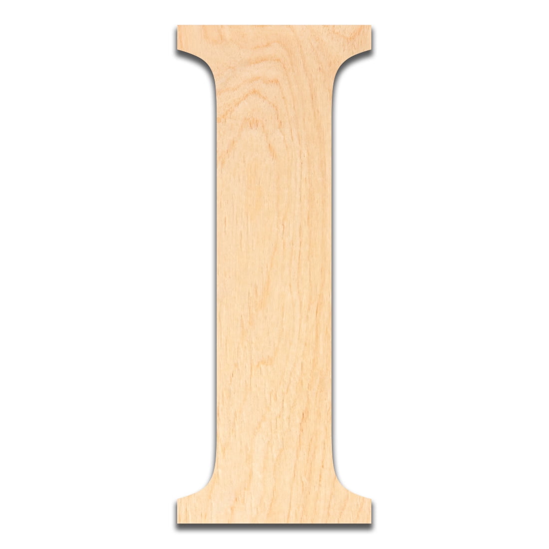 6 Inch Wooden Letter I Ready for Painting or Decorating - Walmart.com