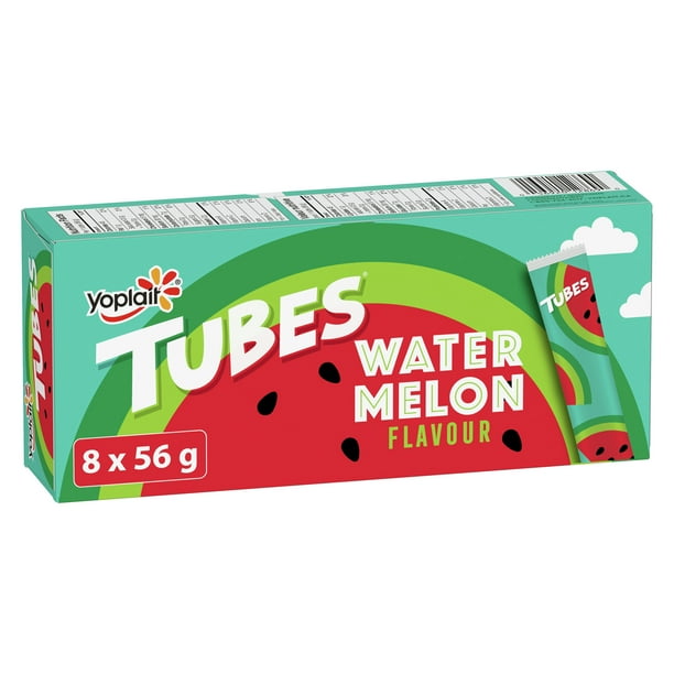 Yoplait 1% Yogurt Tubes, Watermelon, Kids Yogurt Snacks, 56 g, 8 ct ...
