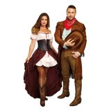 Dreamgirl Women's Cowgirl Halloween Western Costume, Saloon Gal ...