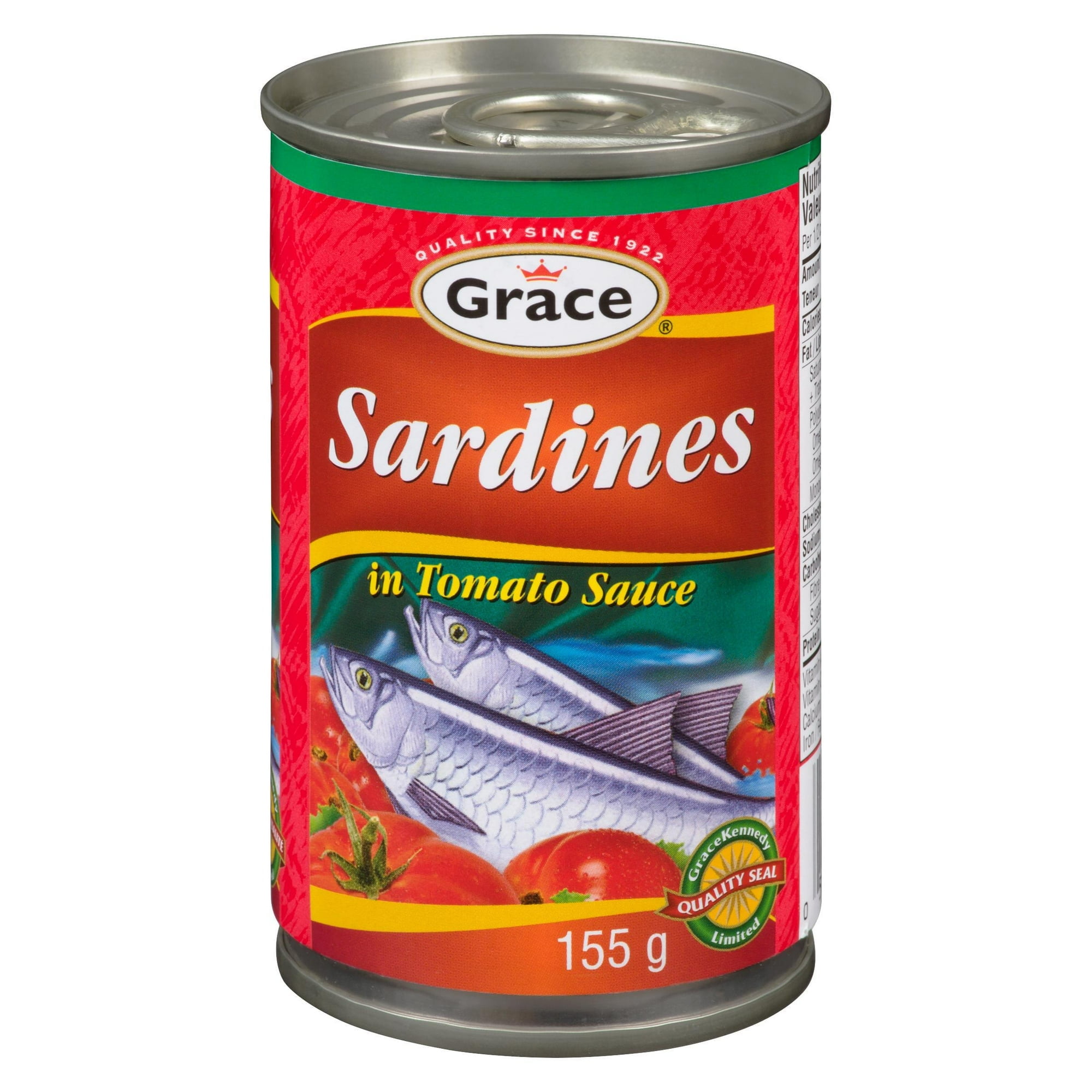 Grace Sardines Tomato Sauce, 155g Can, Grace Sardines Tomato Sauce ...