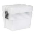 IRIS USA 45QT Plastic Storage Bins with Locking Lids and Latch, Clear ...