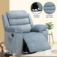Rocking Reclining Chair with Overstuffed Back and Seat, 360° Swivel ...