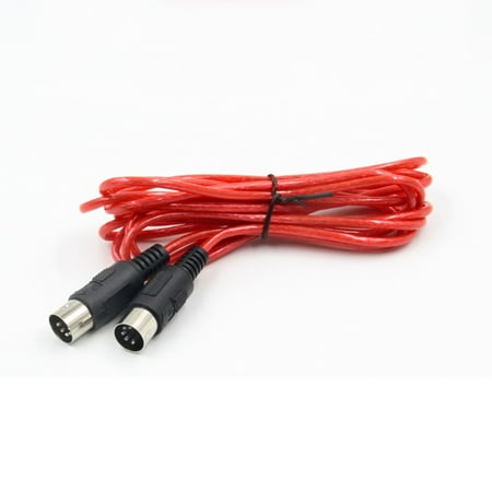 10Ft Midi Cable 5 Pin Din Plug Male To Male for Electric Piano Keyboard ...