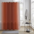 Art Red Shower Curtain for Bathroom, Vintage Red Brown Ombre Farmhouse ...