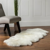 Genuine Sheepskin Rug Extra Soft Natural Pelt Champagne , Single Pelt 2 ...