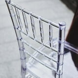 Efavormart 12 Pack Clear Resin Chiavari Chairs for Indoor Parties ...