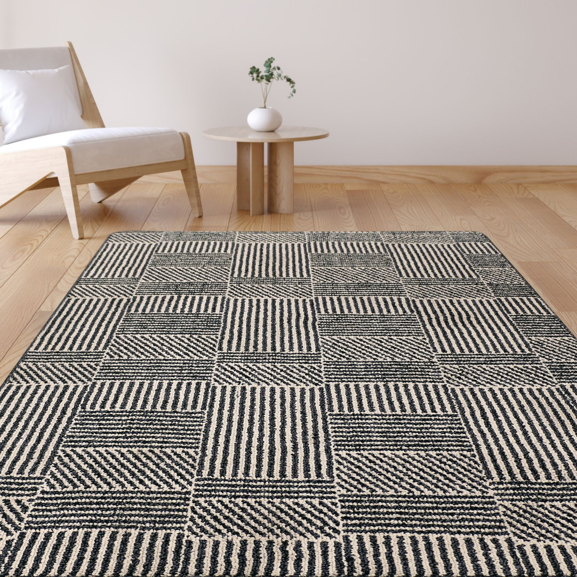 Click here for Mainstays Modern Contemporary Lines Pattern Tufted... prices