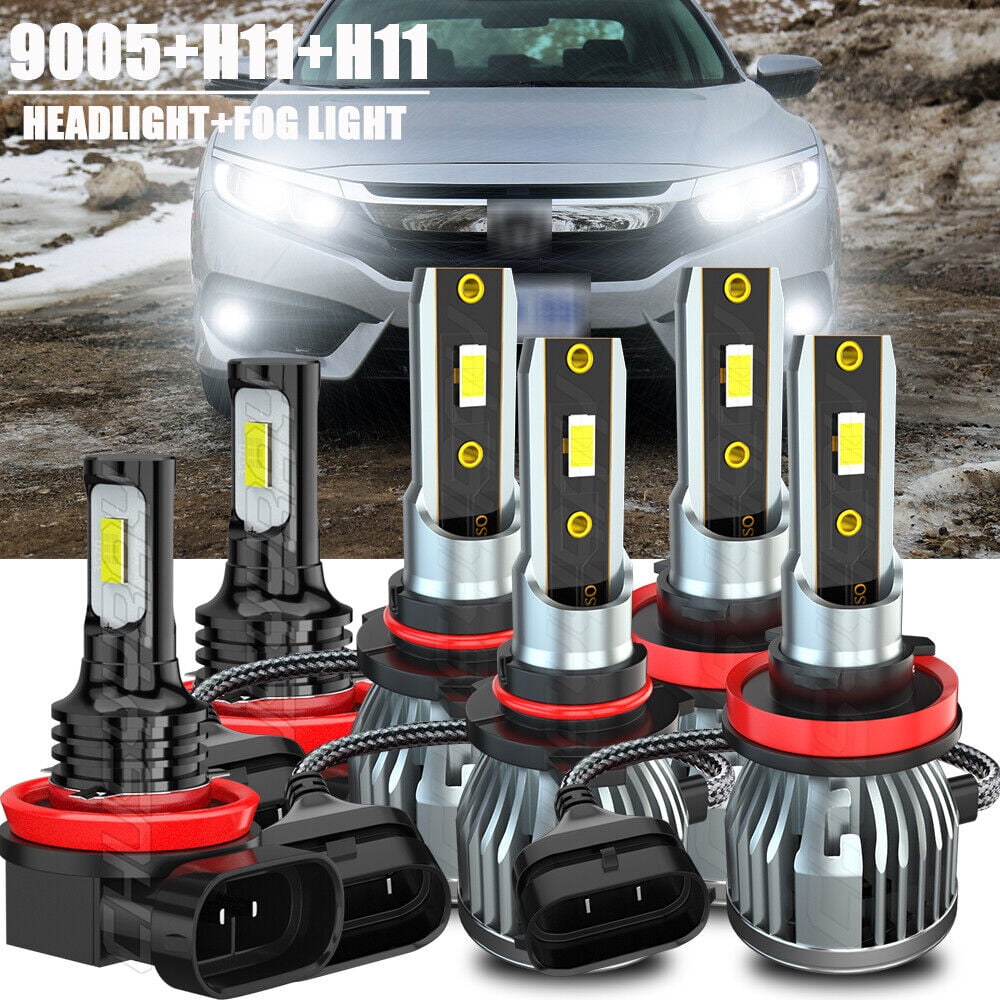 Compatible for Toyota 4Runner 2010-2020 3Pair White 9005+H11+H11 LED ...