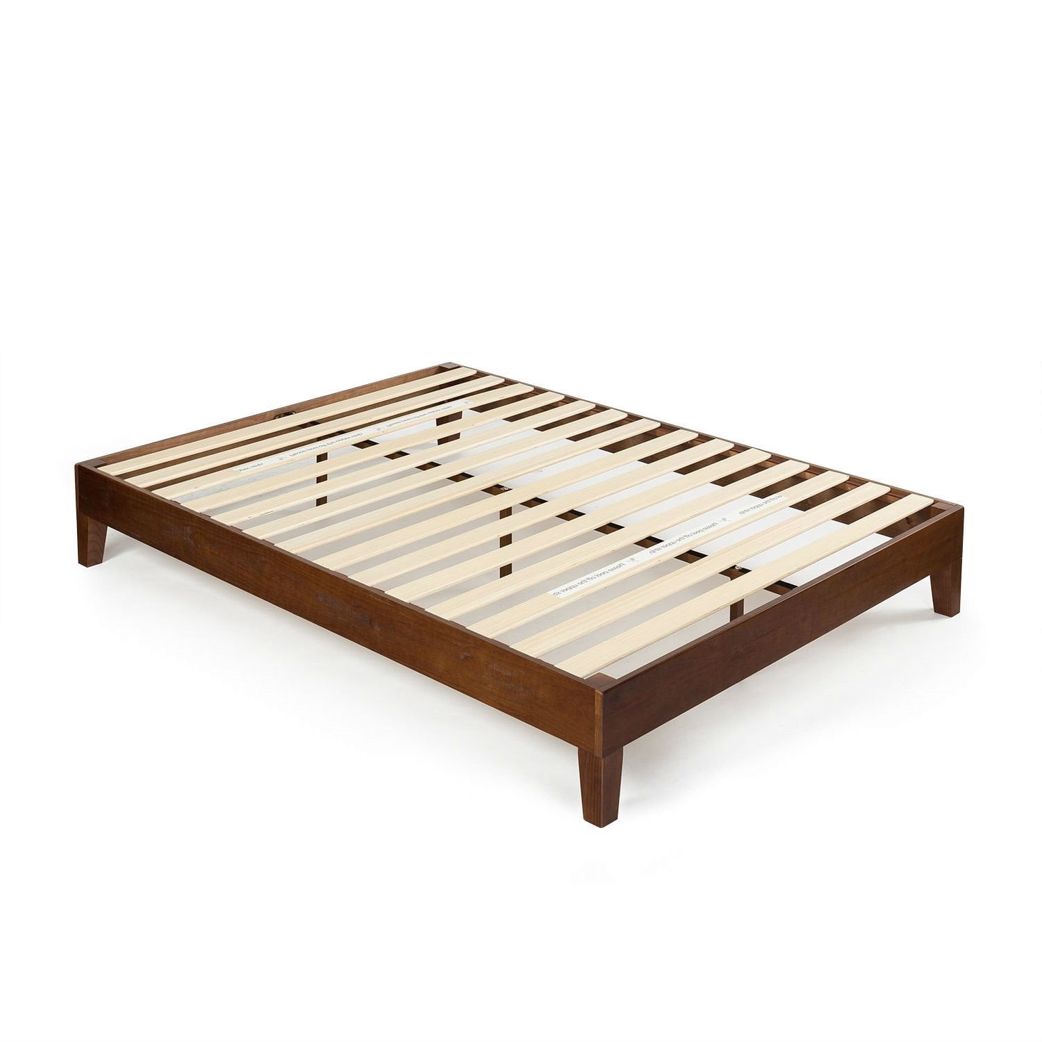 Full size Low Profile Solid Wood Platform Bed Frame in Espresso Finish ...