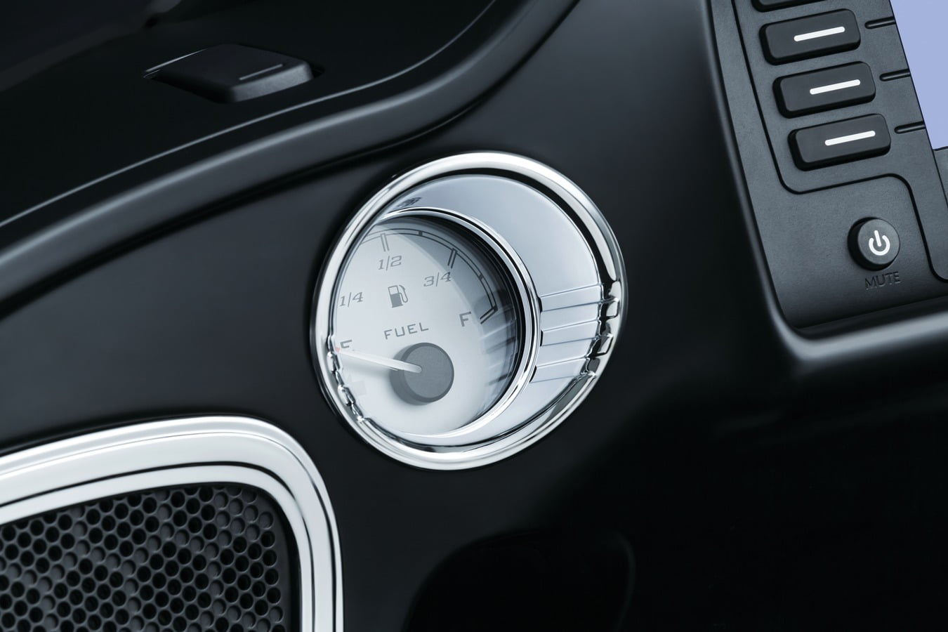 Kuryakyn Tri-Line Fuel and Volt Gauge Bezels Black 6927 - Walmart.com