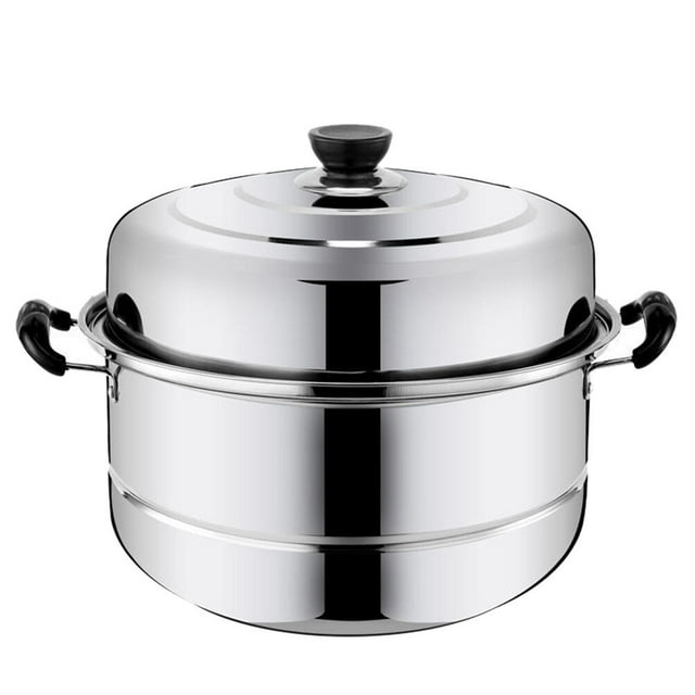 NUOLUX 1Pc Stainless Steel Steam Pot Double-layered Food Steamer ...
