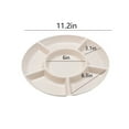 Divided Porcelain Party Serving Trays and Platters - Ceramic Sectional ...