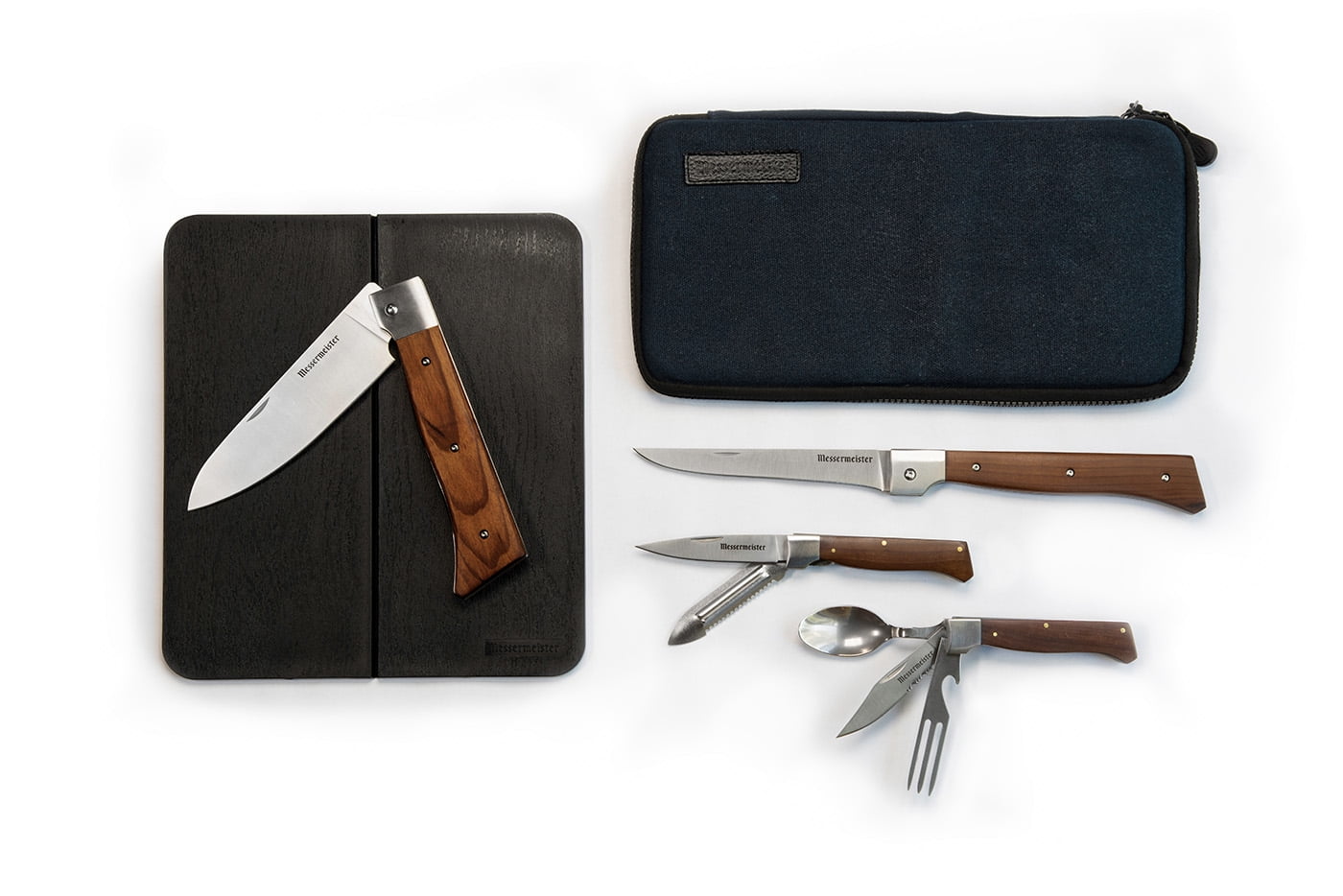 Messermeister Adventure Chef Outdoor Knife Set (6-Piece, Carbonized ...