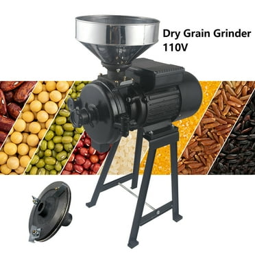 LABLT 3000W Wet Dry Electric Grain Mill with Funnel 110V Grain Grinder ...