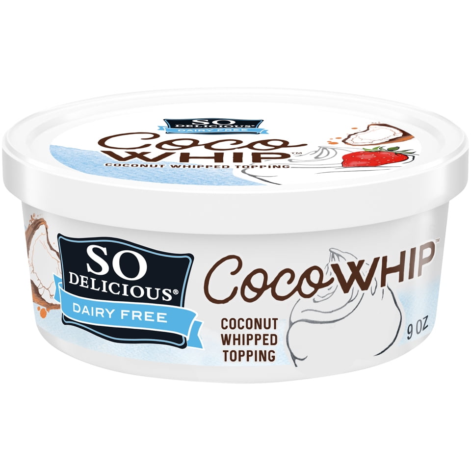 So Delicious Dairy Free Original CocoWhip, Vegan, 9 Oz., Tub - Walmart ...