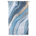 Abstract Marble Waves Texture Sheer Curtains 108 Inch Long 1 Panel ...