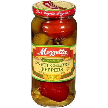 Mezzetta Sweet Cherry Peppers, 16 fl oz - Walmart.com
