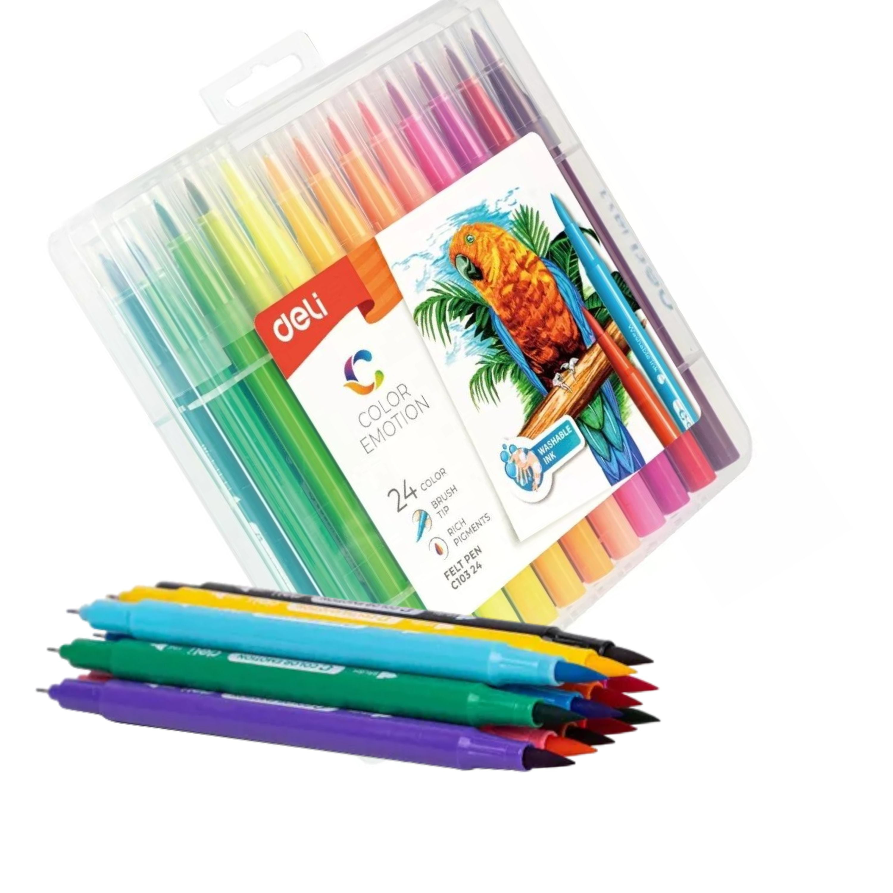 Plumones Lettering Doble Punta /fino Marcadores Deli 24pza | Walmart en ...