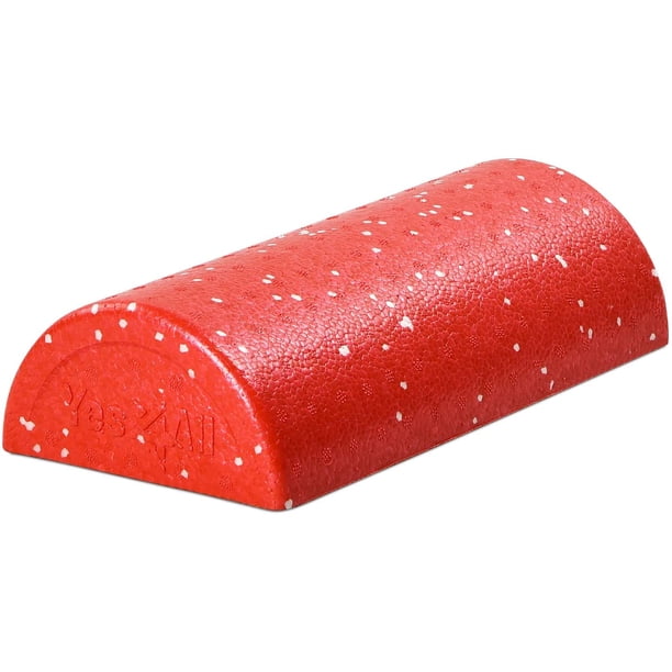 Yes4All Half Roller EPP/Foam Roller 12inch Red Snow - Walmart.com