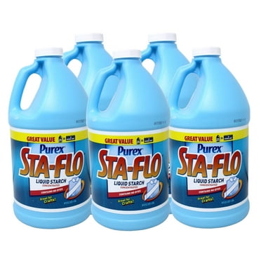 Purex Sta-Flo Concentrated Liquid Starch for Clothes Laundry, 64 oz ...