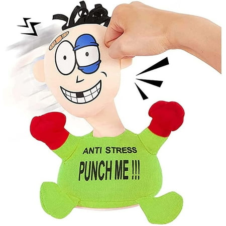 Electric Plush Anti Stress Doll, Desk Punching Bag Decompress Hit Toy ...
