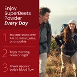 HumanN SuperBeets Black Cherry Beet Root Powder - Energy Boost, Nitric ...