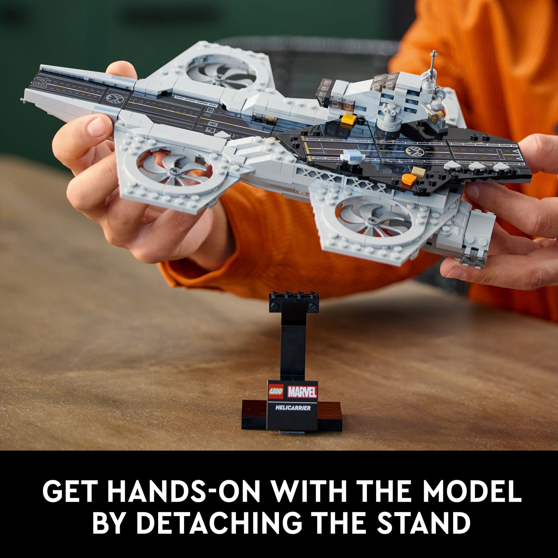 LEGO Marvel The Avengers Helicarrier Building Set Australia | Ubuy