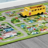 Delta Children Kids Large Road Map Activity Rug, 4’6" L x 3’3” W, City ...