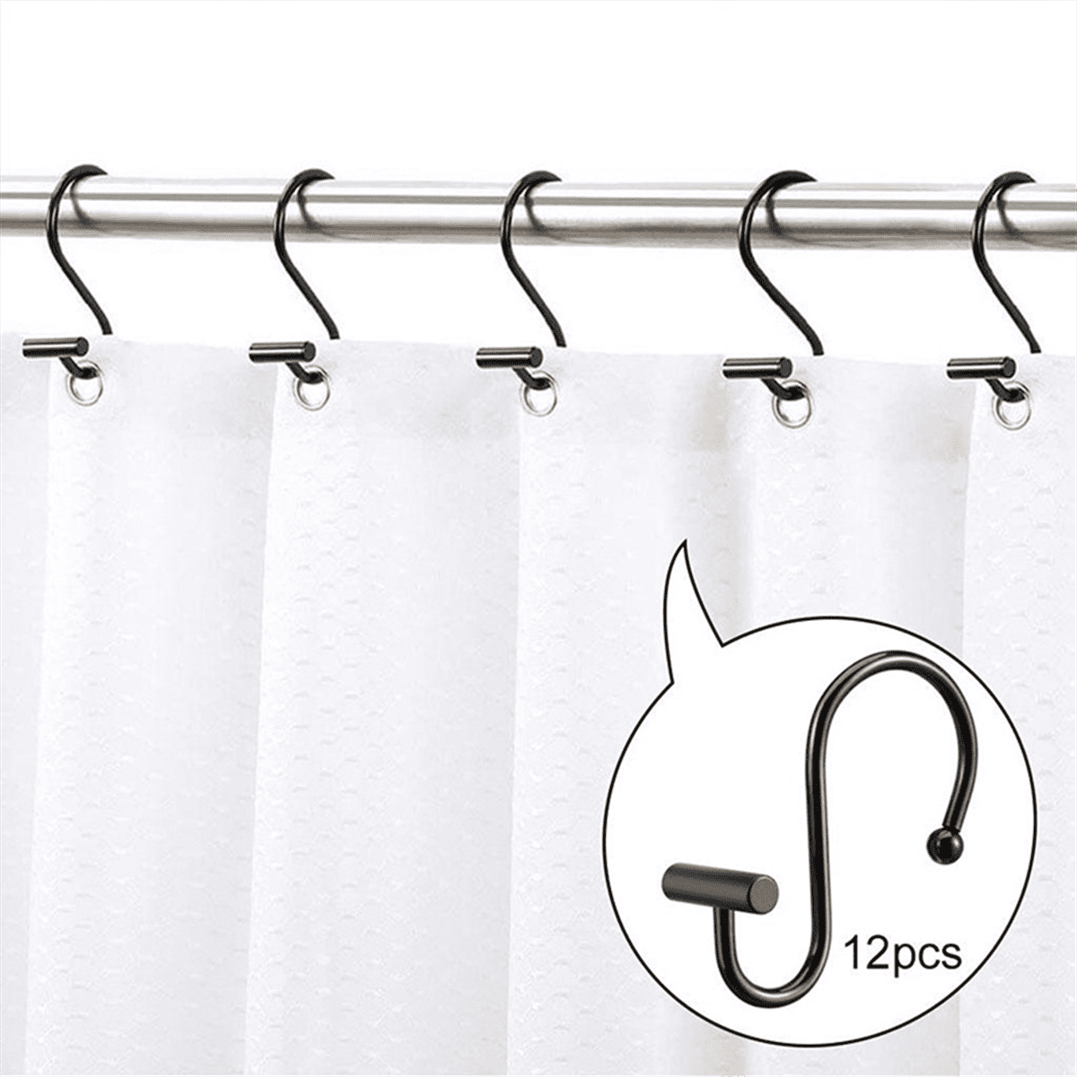 Click here for Unbranded Shower Curtain Hooks  Rust Proof Shower... prices